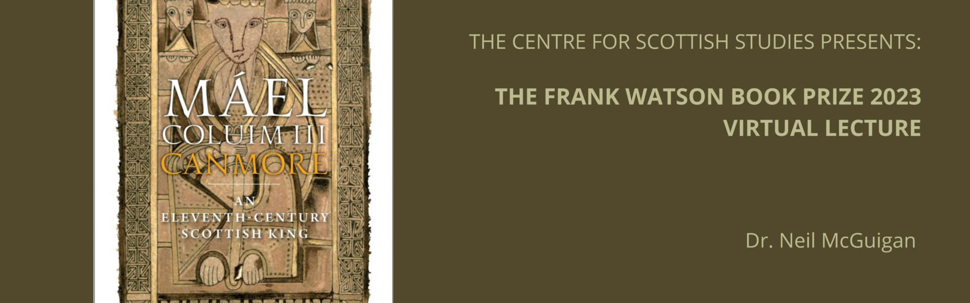 The Frank Watson Book Prize 2023 - Virtual Lecture - U of G News